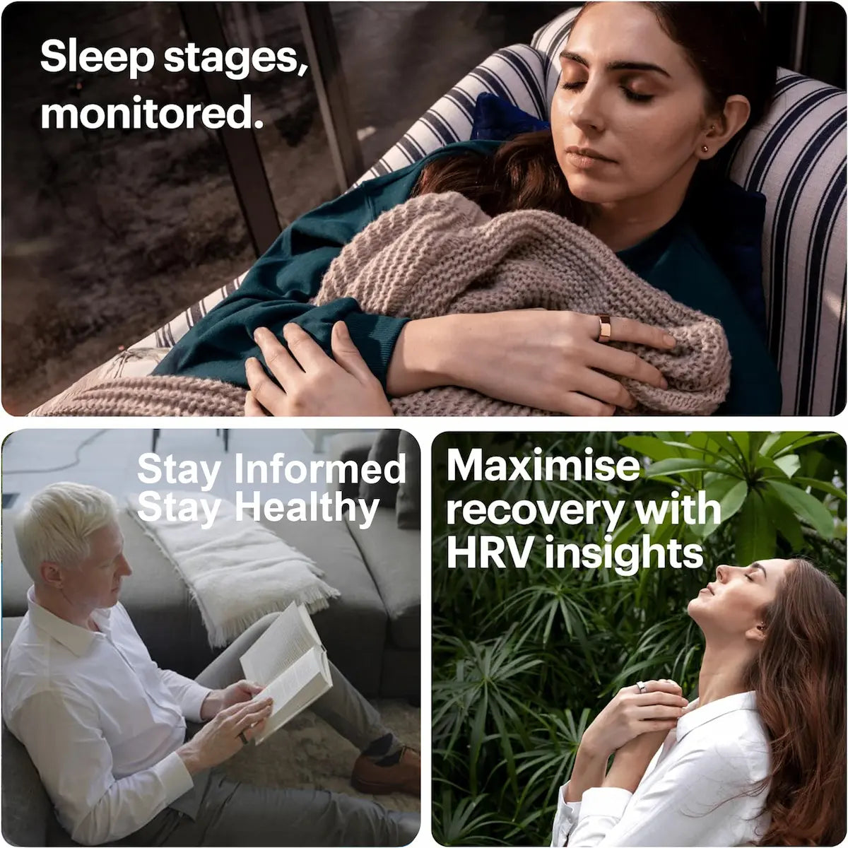 Pulserive Smart Ring, Sleep Tracker, Activity & Fitness Tracker, Blood